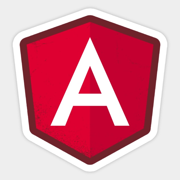 Angular Logo - Angular - Sticker | TeePublic